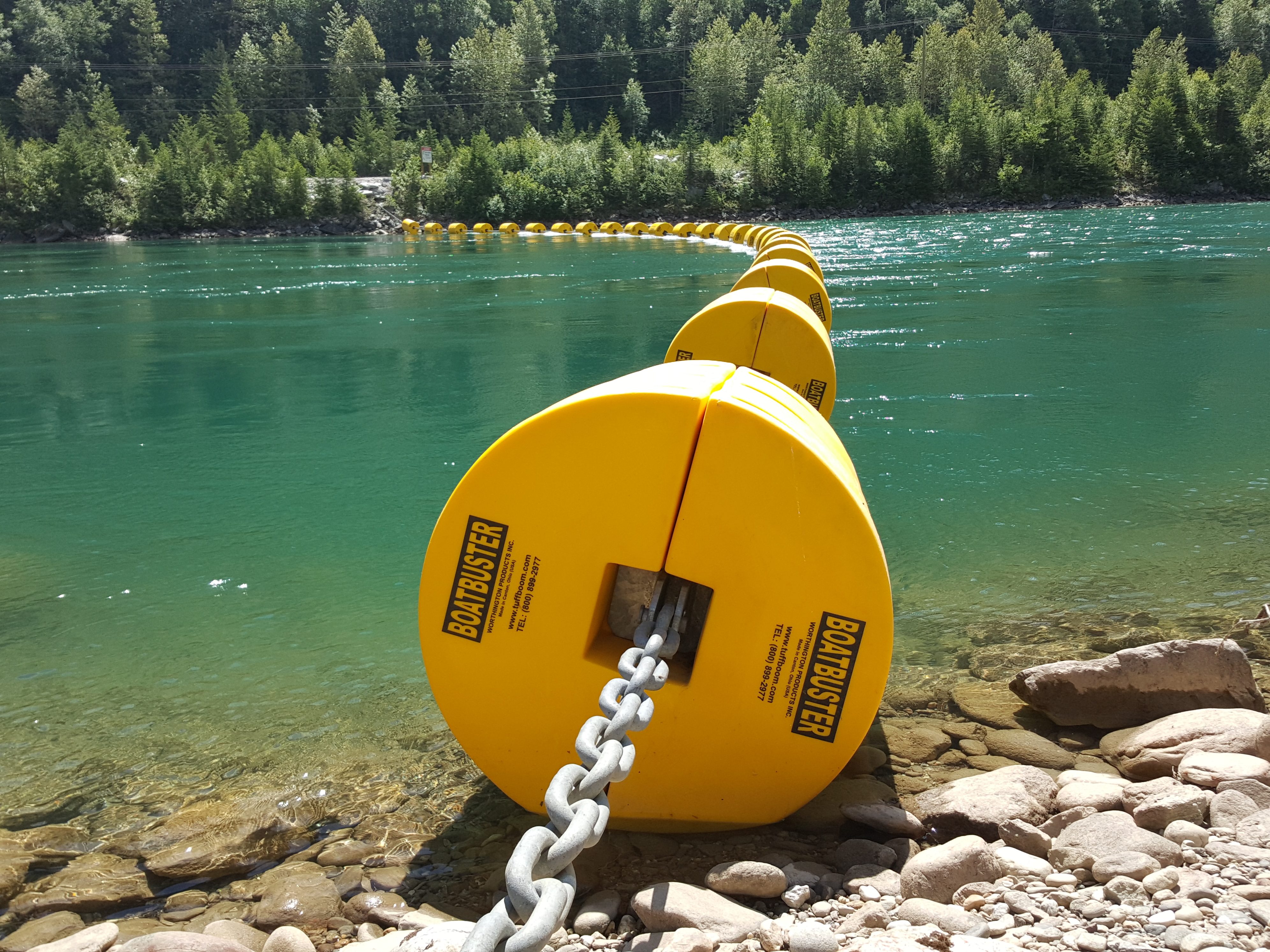 BoatBuster Safety Barrier Installed Below Mica Dam in British Columbia ...